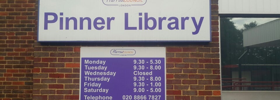 Pinner library - Harrow - 1 tip from 44 visitors