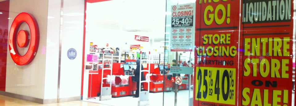 Target (Now Closed) - Department Store in City Centre