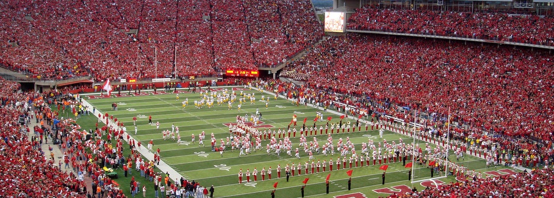 Memorial Stadium - College Football Field in University of Nebraska-Lincoln