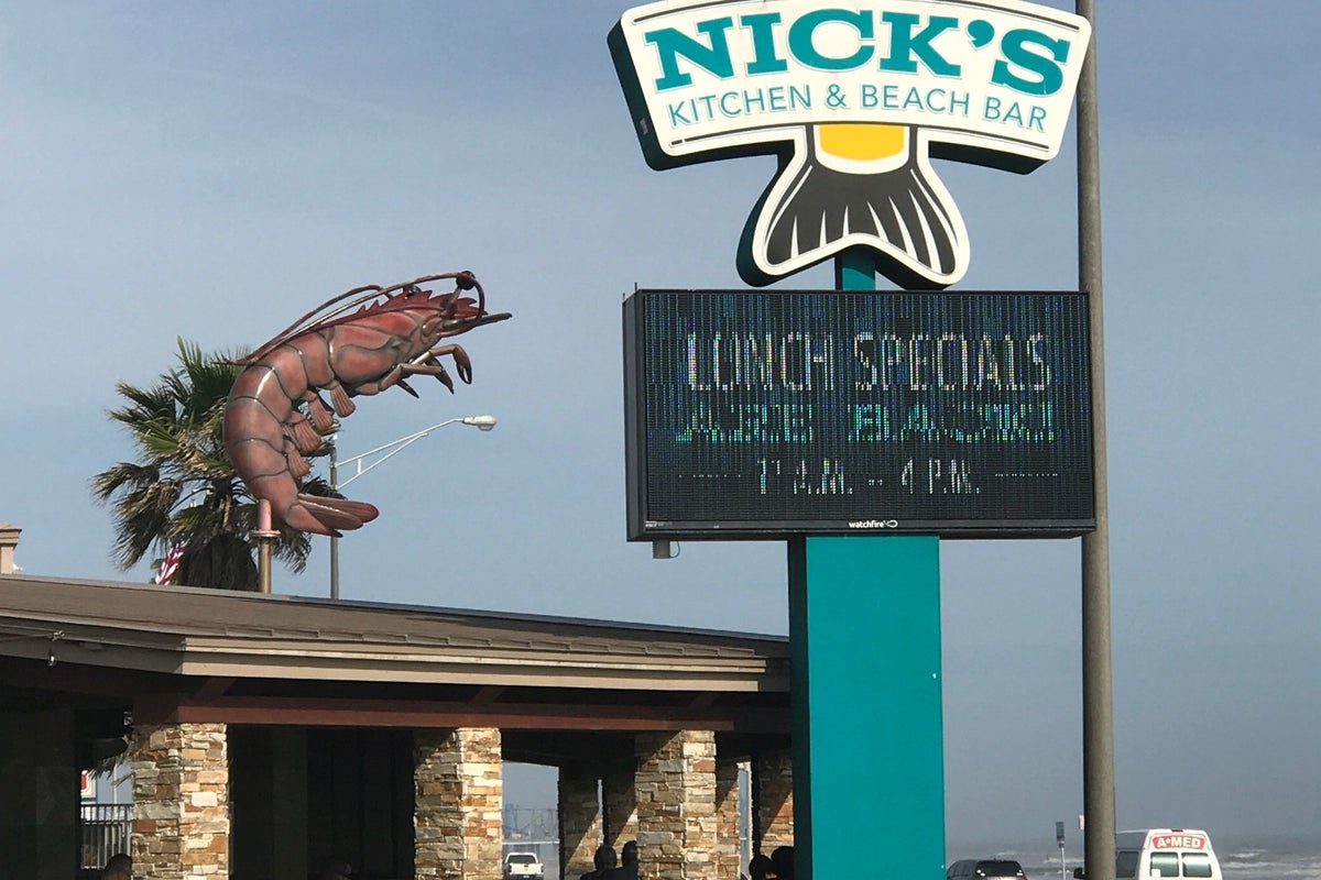 Nick's Kitchen & Beach Bar - 3828 Seawall Blvd, Galveston