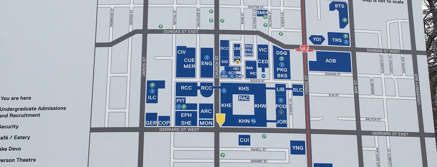 Ryerson University Campus Map