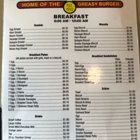 Menu - Big Spring Cafe - 2906 Governors Dr SW