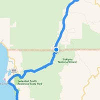 California-Oregon State Line - Border Crossing in O'Brien