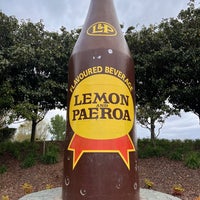 L&P Bottle - Outdoor Sculpture in Paeroa