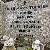JRR Tolkien's Grave - Wolvercote, Oxfordshire