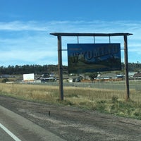 Wyoming / Nebraska State Line - Border Crossing in Pine Bluffs
