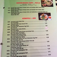 Menu - Pho Sunrise - 6 tips from 128 visitors