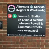 MTA Subway - Junius St (3) - Metro Station in Brooklyn