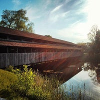 Covered Bridge At Shelburne Museum - Exhibit in Shelburne