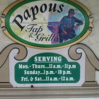 Menu - Papous Tap And Grill - 360 Aurora Commons Cir