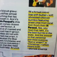 Menu - El Parasol - Santa Fe, NM