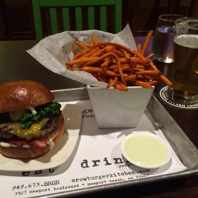 Crow Burger Kitchen (Now Closed) - West Newport Beach - 3107 Newport Blvd