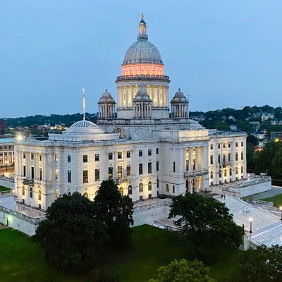 Rhode Island State House - Capitol Building in Downtown Providence