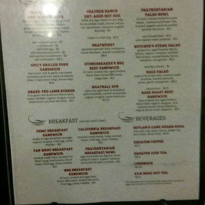 Prather Ranch: American Eatery (Now Closed) - Financial District - 1 ...