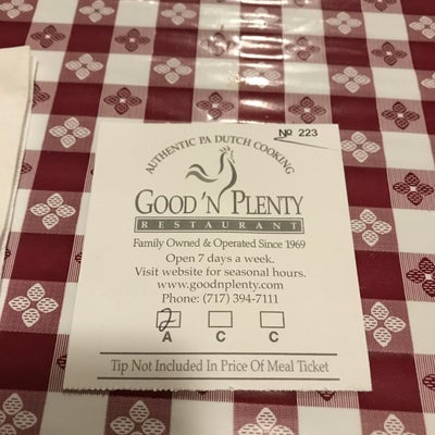 Good 'N Plenty Restaurant - 45 tips