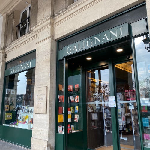 Librairie Galignani - 224 rue de Rivoli - Paris