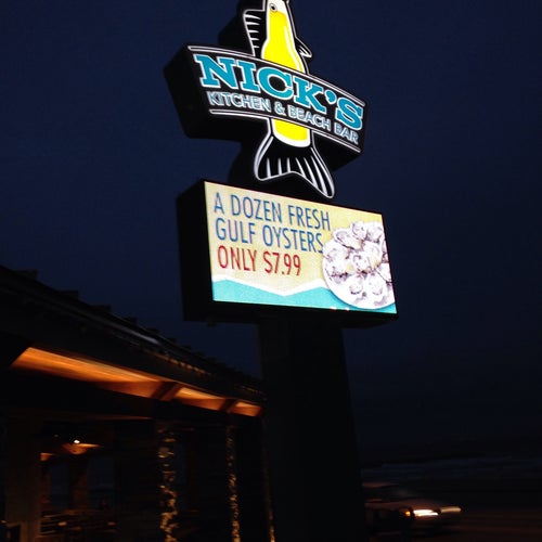 Nick's Kitchen & Beach Bar - 3802 Seawall Blvd - Galveston