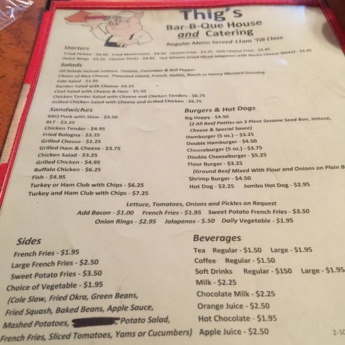 Thig's BBQ House - , Jacksonville - Jacksonville