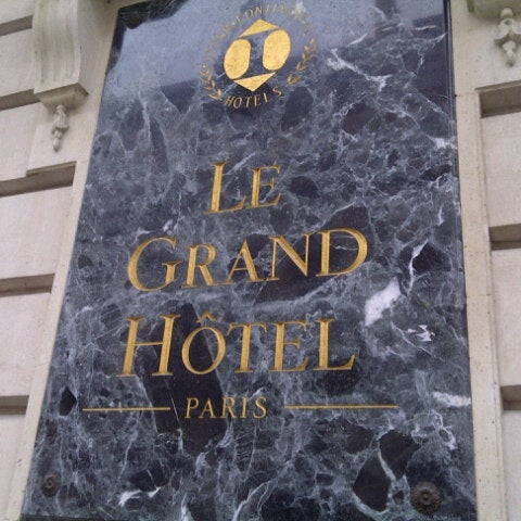InterContinental Paris Le Grand Hôtel - 2 rue Scribe - Paris