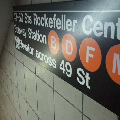 MTA Subway - 47th-50th St/Rockefeller Center (B/D/F/M) - Avenue of the ...