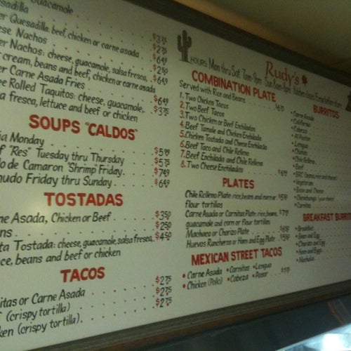 Rudy's Taco Shop - 524 Stevens Ave - Solana Beach