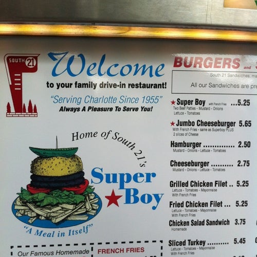 South 21 Drive-In - 3101 E Independence Blvd - Charlotte