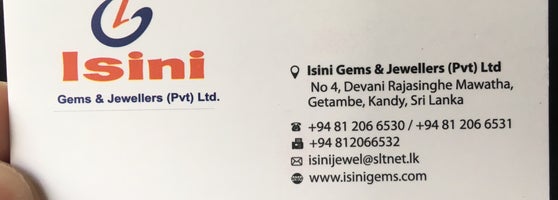 Isini Gems & Jewellers (Pvt) Ltd
