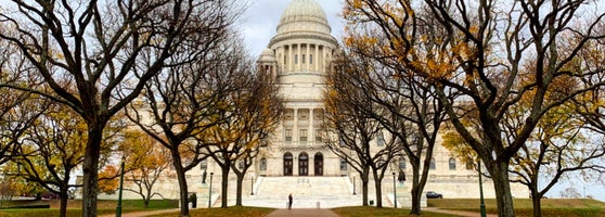 Rhode Island State House - Capitol Building in Downtown Providence