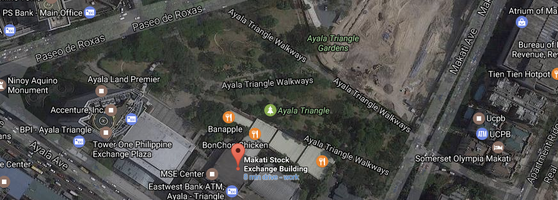 Ayala Triangle Gardens Map | Fasci Garden