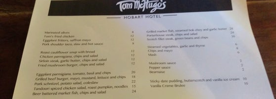 Tom McHugo's - Gastropub in Hobart