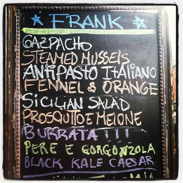 Frank Restaurant - Italian Restaurant in East Village