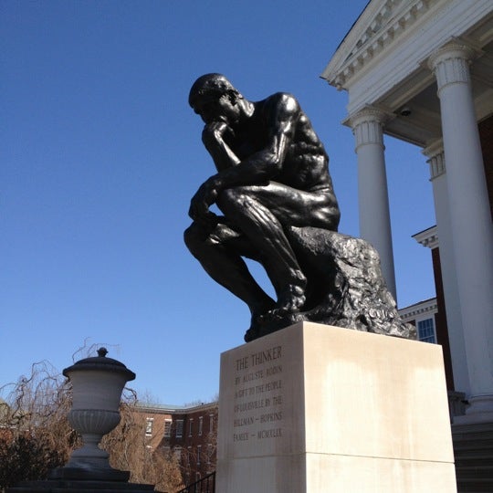 Thinker Statue - Sculpture Garden in University