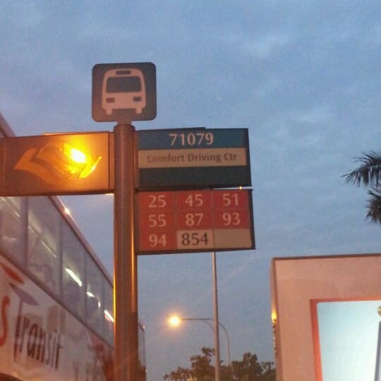 Bus Stop 71079 (Comfort Driving Ctr) - Bus Station in Singapore