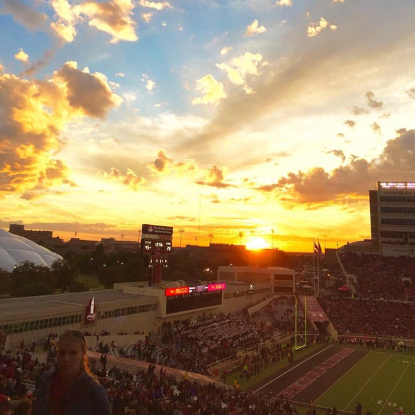 Texas Tech Football Stadium Sunset