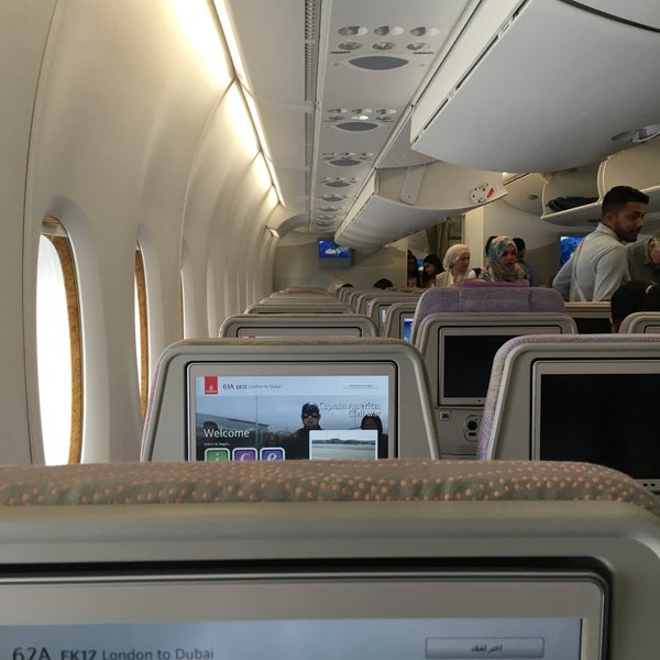 Emirates Flight EK12 to Dubai - Gatwick Airport