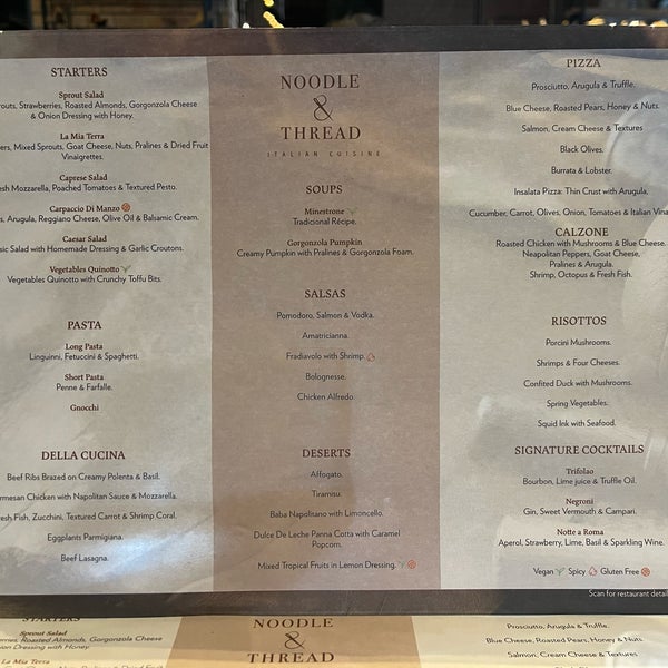 Noodles And Thread - Italian Restaurant