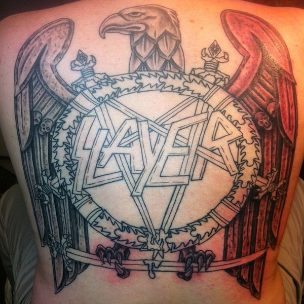 Slayer Eagle Logo Tattoo
