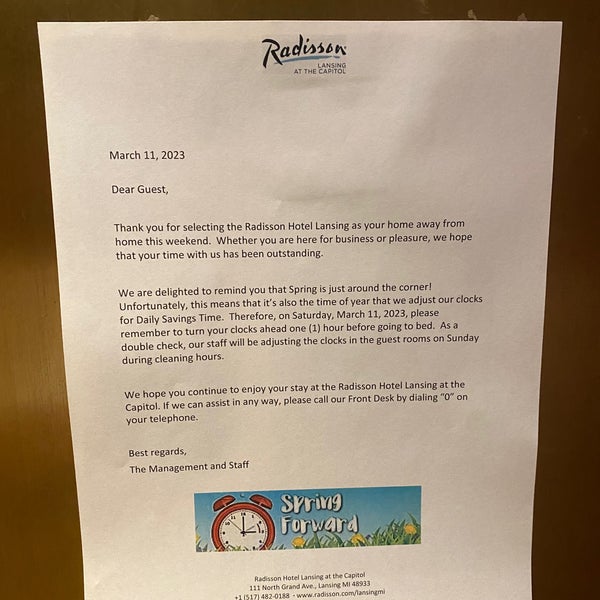 Radisson Hotel Lansing at the Capitol - 111 North Grand Avenue