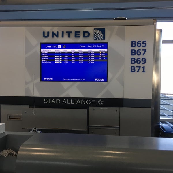 Gate B68 - Denver International Airport - Denver, CO
