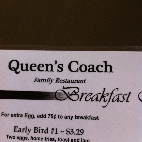 Queen's Coach Restaurant - Breakfast Spot