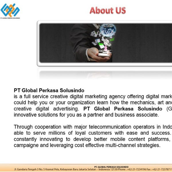 PT Global Perkasa Solusindo - Office in Kebayoran Baru