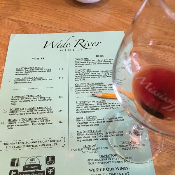 Wide River Winery Tasting Room - 106 N Cody Rd