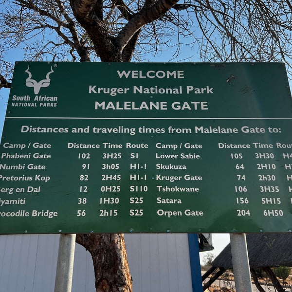Malelane Gate Kruger National Park - 4 tips