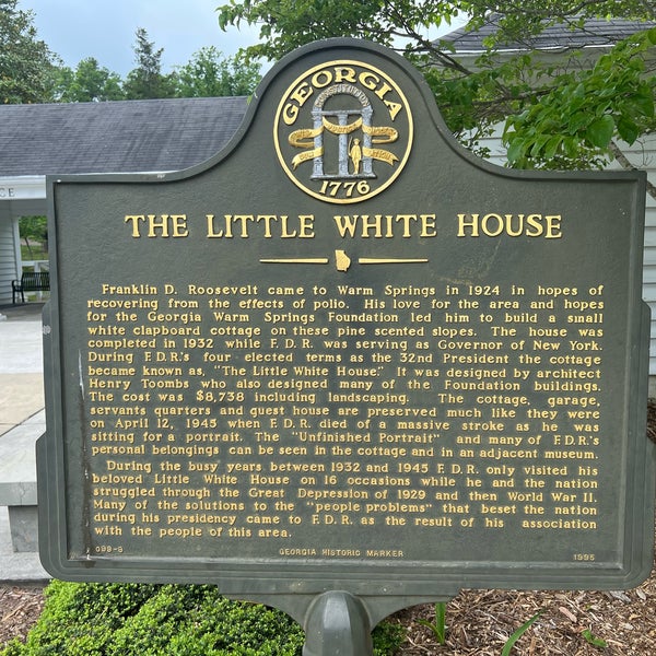 Roosevelt's Little White House Historic Site - History Museum in Warm ...