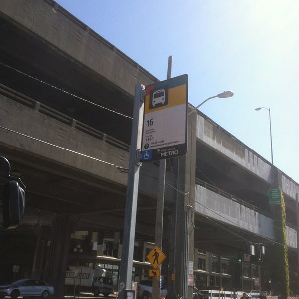 Metro Bus Stop #1881 - Bus Stop in Seattle Central Business District