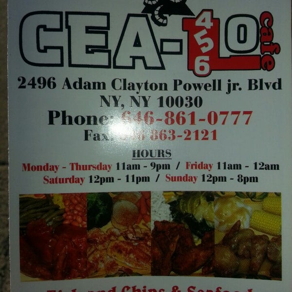 cea-lo cafe - Central Harlem - 2496 Adam Clayton Powell Jr Blvd