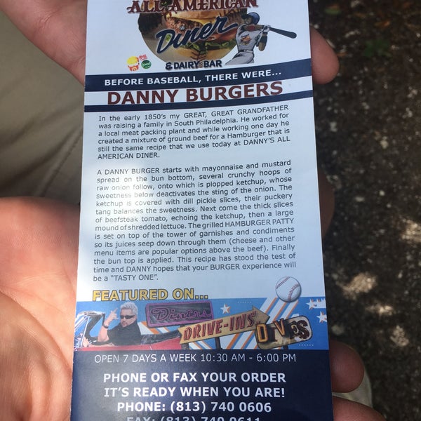Danny's All American Diner & Dairy Bar - 29 tips