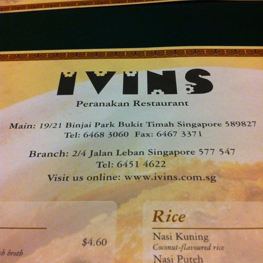 Ivin's Restaurant - Bukit Timah - 70 tips from 1355 visitors