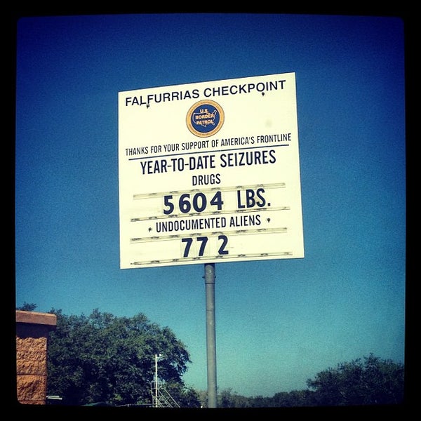 US Border Patrol Interior Checkpoint - Encino, TX