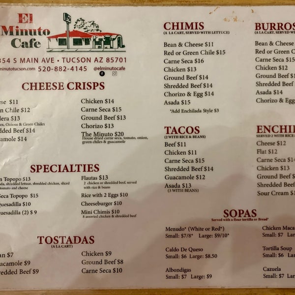 El Minuto Cafe - 354 S Main Ave